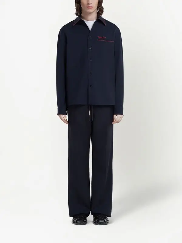 Marni Straight-leg Wool Trousers