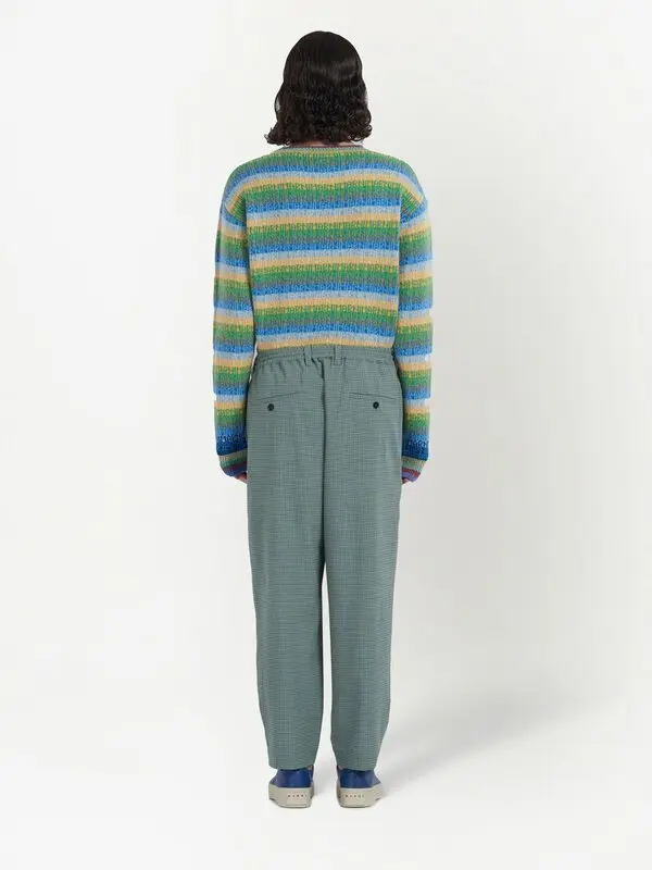 Marni Grid-pattern Mid-rise Pants