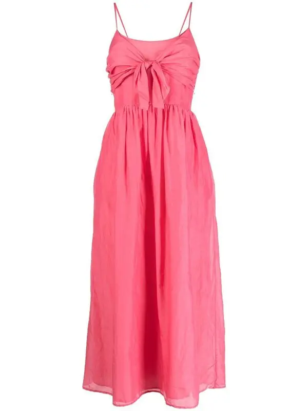 BIRD & KNOLL Bayou Silk Midi Dress