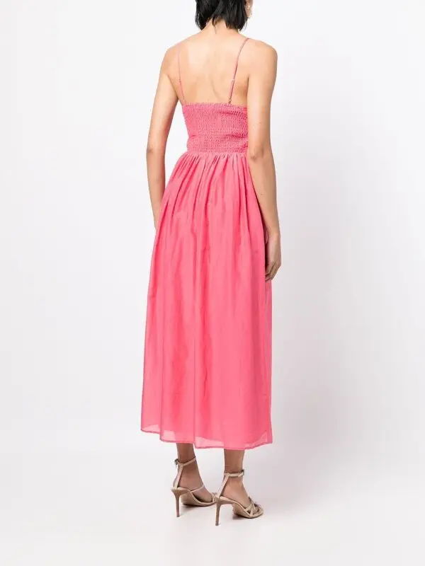 BIRD & KNOLL Bayou Silk Midi Dress