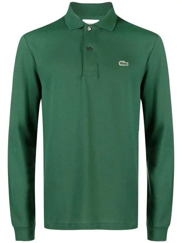 Lacoste Logo-patch Cotton Polo Shirt - Green
