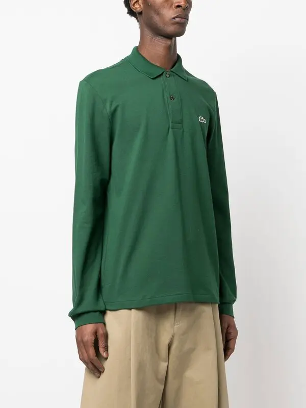 Lacoste Logo-patch Cotton Polo Shirt - Green