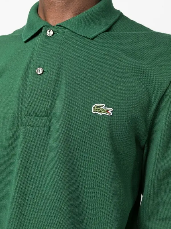 Lacoste Logo-patch Cotton Polo Shirt - Green