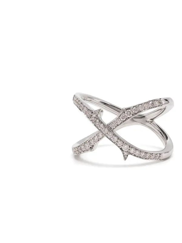 Stephen Webster 18kt White Gold Crossover Diamond Ring