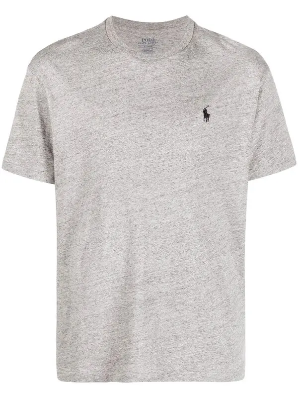 Polo Ralph Lauren Logo-embroidery Cotton T-shirt - Grey