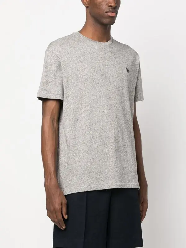 Polo Ralph Lauren Logo-embroidery Cotton T-shirt - Grey