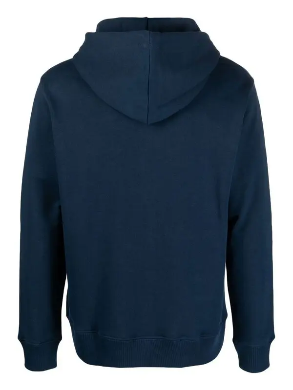 Études Studio Logo-print Organic Cotton Hoodie - Blue