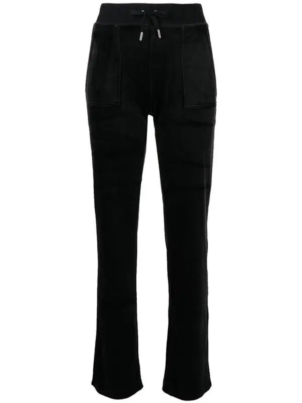 Juicy Couture Del Ray Patch-pocket Velour Sweatpants