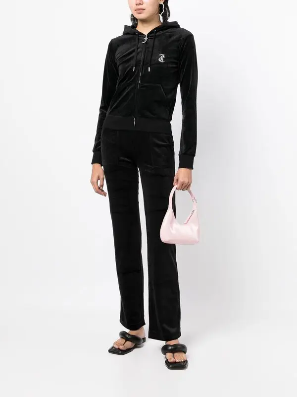 Juicy Couture Del Ray Patch-pocket Velour Sweatpants