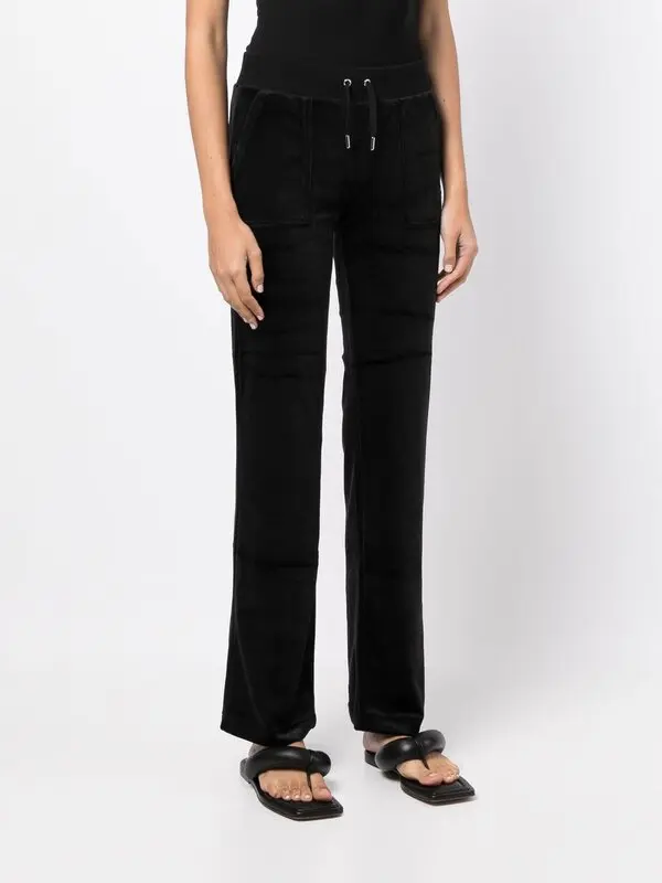 Juicy Couture Del Ray Patch-pocket Velour Sweatpants