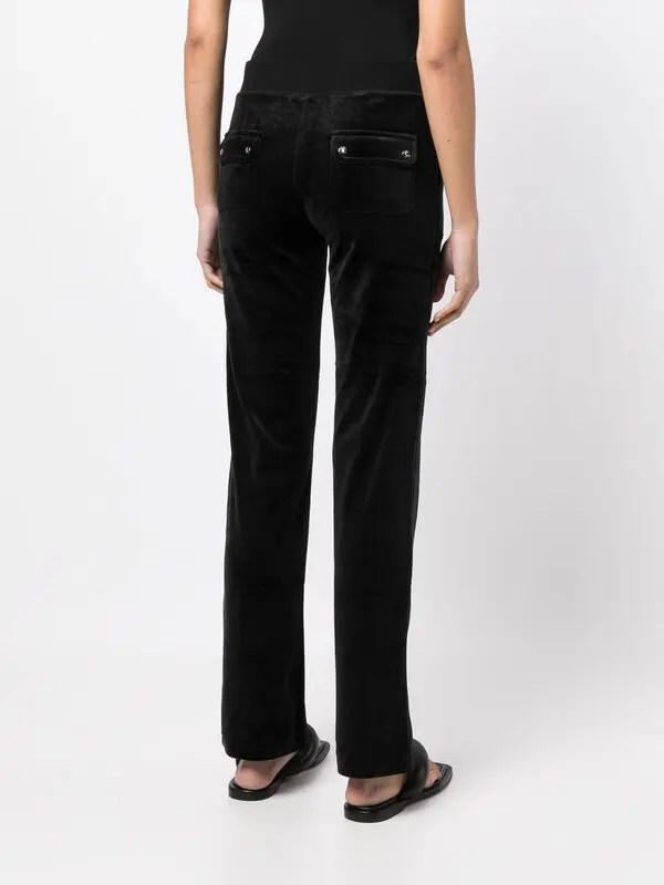Juicy Couture Del Ray Patch-pocket Velour Sweatpants