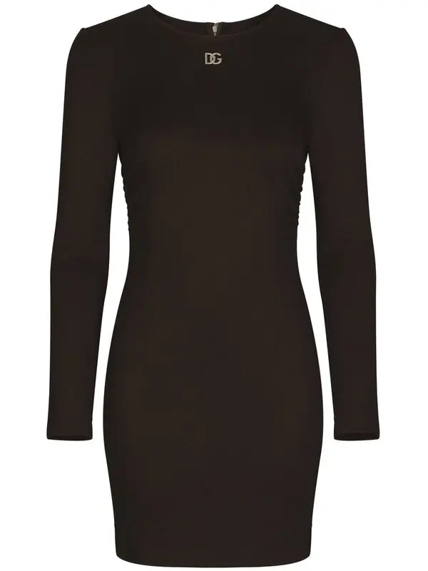 Dolce & Gabbana Dg-logo Milano-rib Minidress