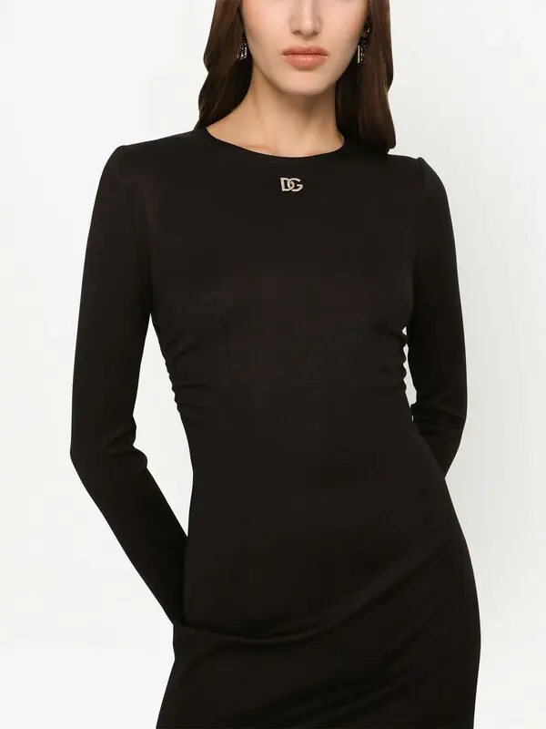 Dolce & Gabbana Dg-logo Milano-rib Minidress