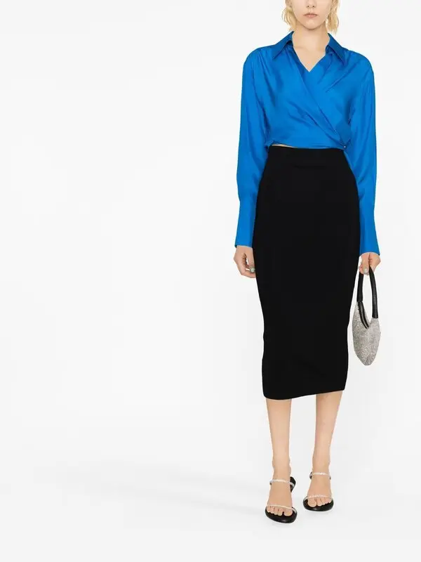 Gauge81 High-low Hem Wrap Shirt