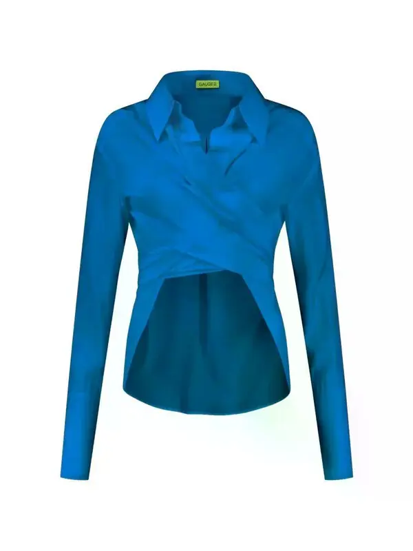 Gauge81 High-low Hem Wrap Shirt