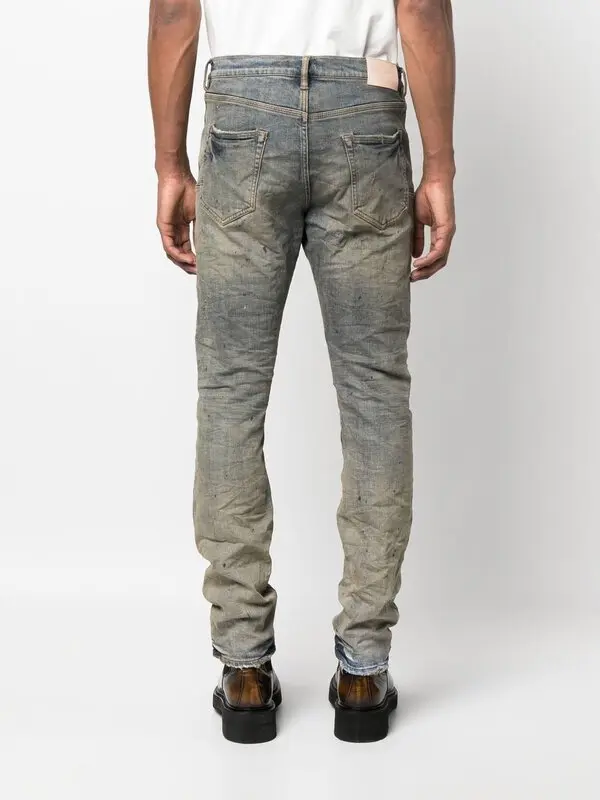 PURPLE BRAND Distressed Slim-fit Jeans