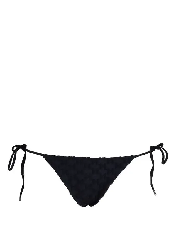 Karl Lagerfeld Monogram Bikini Bottom - Black
