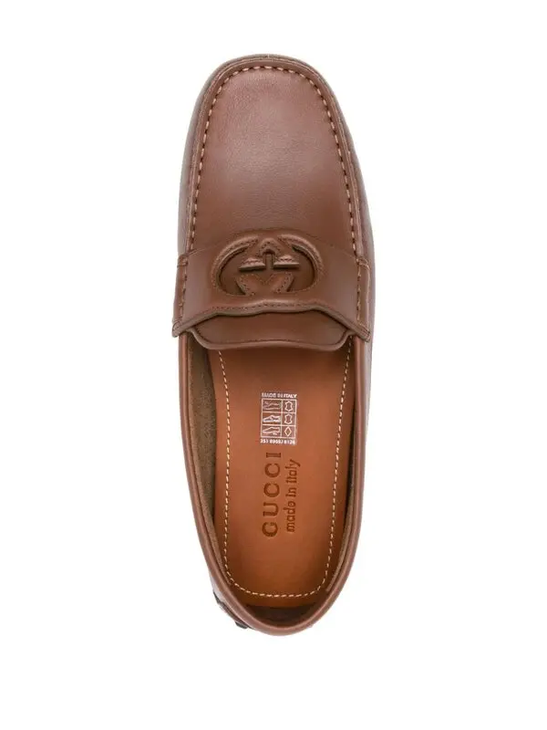 Gucci Interlocking G Leather Shoes