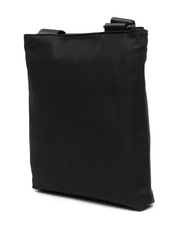 Versace Logo-plaque Messenger Bag - Black