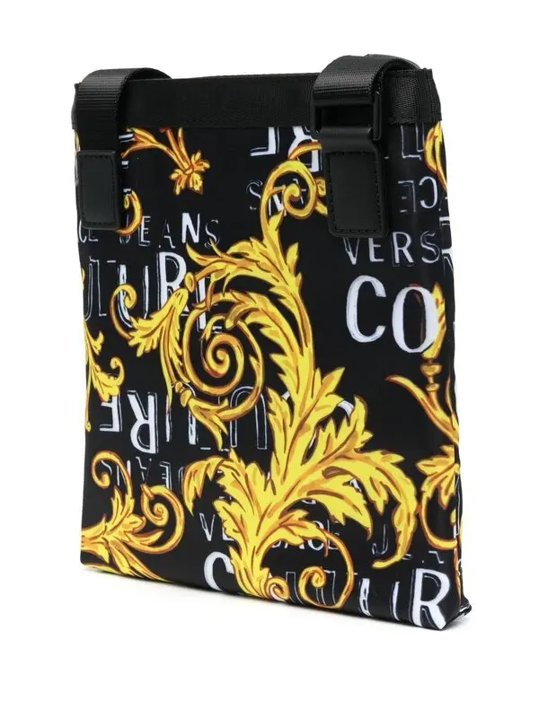 Versace Logo-patch Detail Messenger Bag