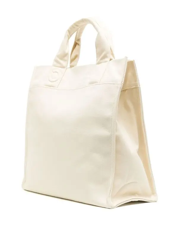 OBJECTS IV LIFE Logo-print Cotton Tote Bag - White
