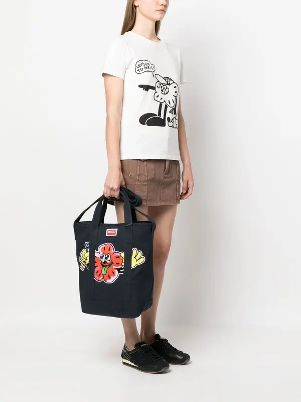 Kenzo Logo-patch Tote