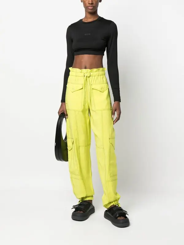 MSGM Logo-print Cropped Top