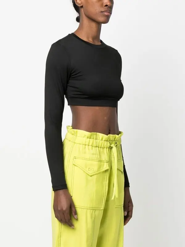 MSGM Logo-print Cropped Top