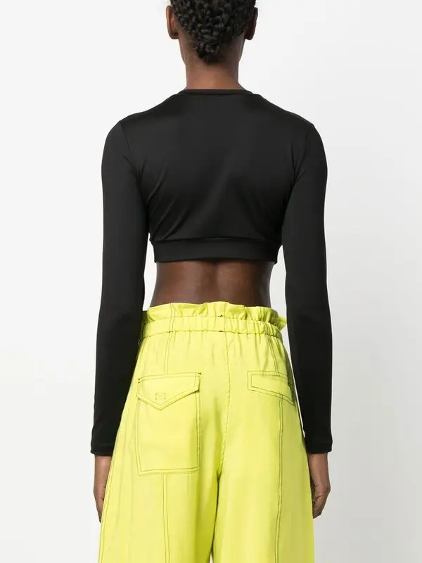 MSGM Logo-print Cropped Top