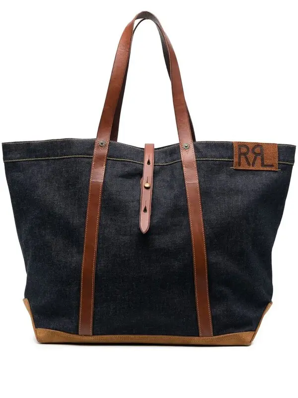 Ralph Lauren Leather Tote Bag - Blue