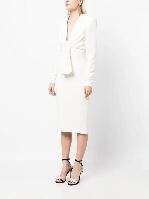 Elie Saab Crêpe Midi Dress