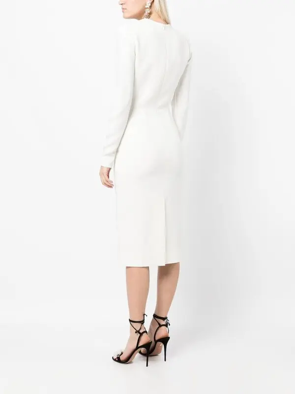Elie Saab Crêpe Midi Dress