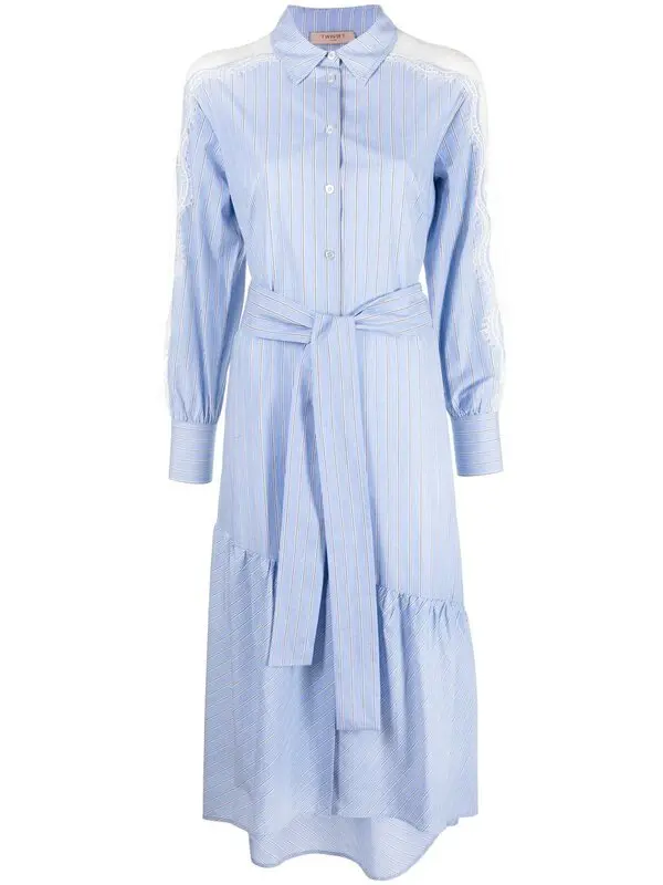 TWINSET Stripe-print Shirt Dress