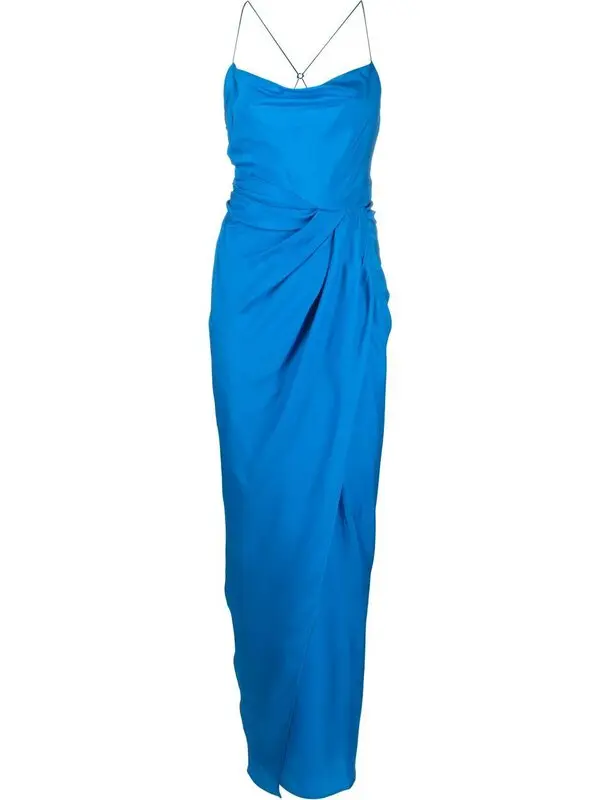 Gauge81 Shiroi Draped Maxi Dress