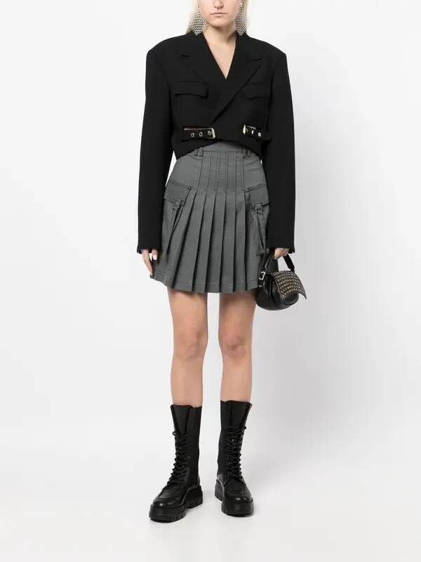 Rokh Pleated Mini Skirt