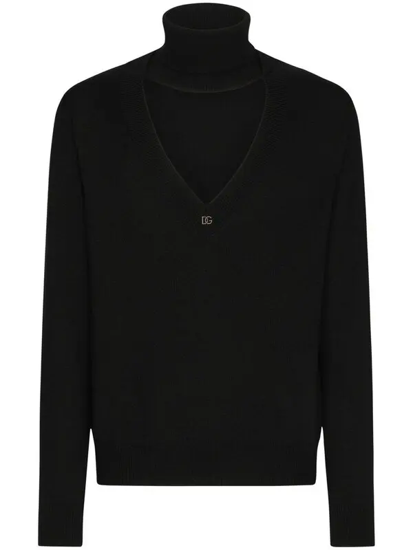 Dolce & Gabbana Cut-out Roll-neck Jumper