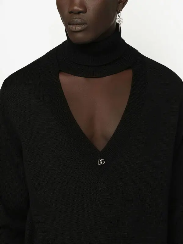 Dolce & Gabbana Cut-out Roll-neck Jumper