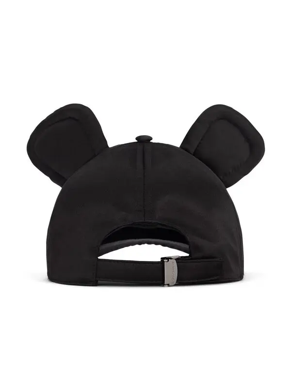 Dolce & Gabbana Velvet Baseball Cap With Animal Ears