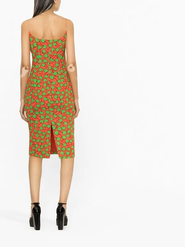 Moschino Graphic-print Midi Dress - Red