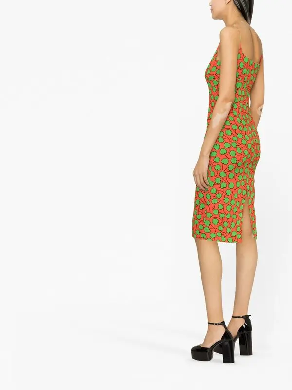 Moschino Graphic-print Midi Dress - Red