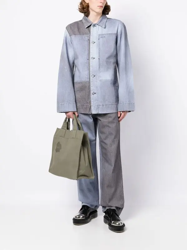 OBJECTS IV LIFE Logo-print Canvas Tote Bag - Green