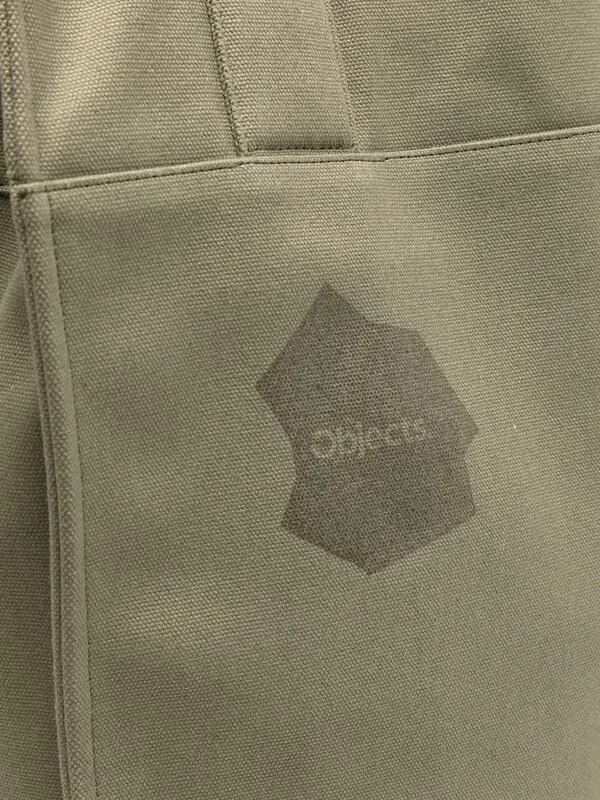 OBJECTS IV LIFE Logo-print Canvas Tote Bag - Green