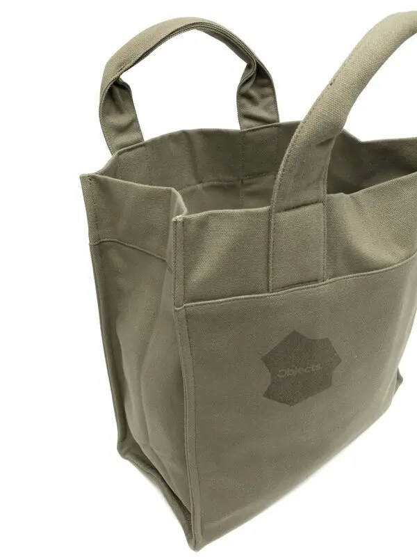 OBJECTS IV LIFE Logo-print Canvas Tote Bag - Green