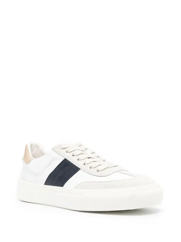 TOD'S Logo-stamp Low-top Sneakers - White