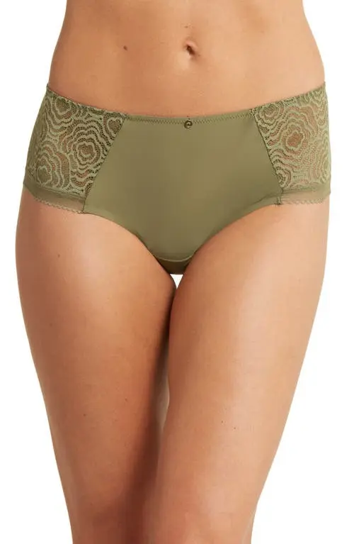Chantelle C Jolie Hipster Briefs - Army Khaki-wq