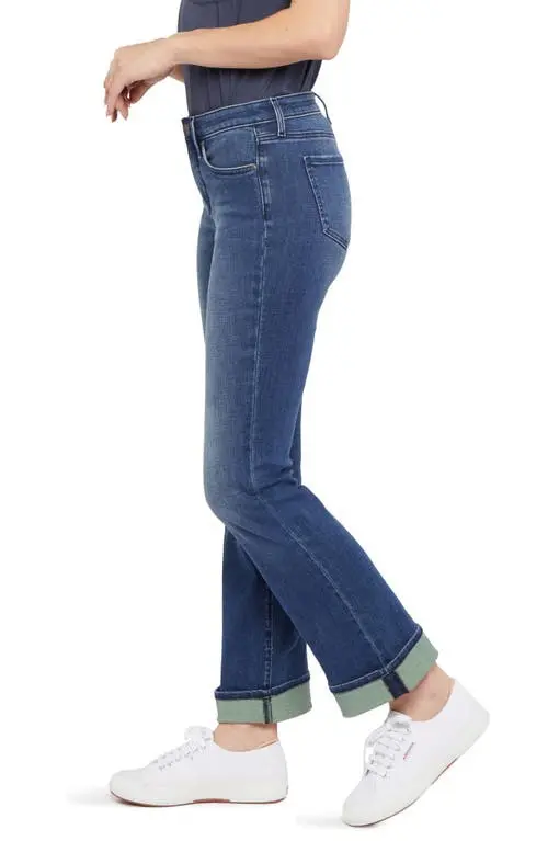 NYDJ Barbara Cuffed Ankle Bootcut Jeans