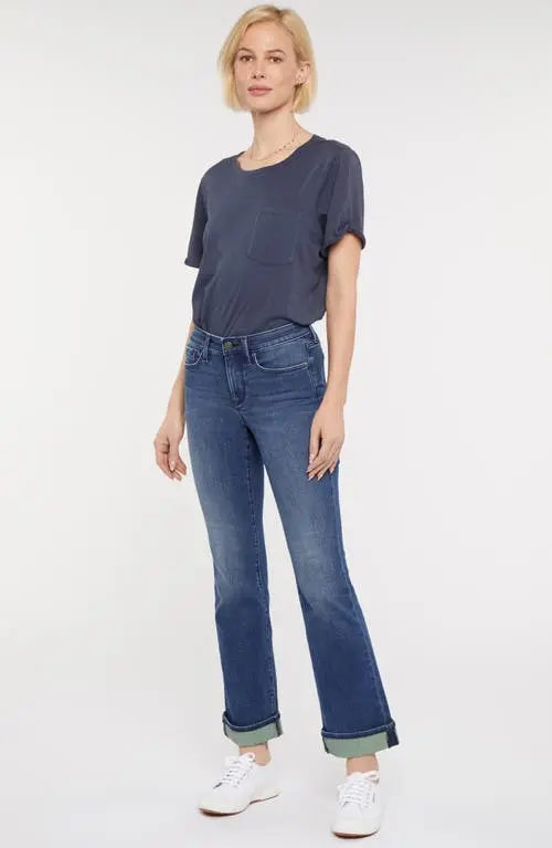 NYDJ Barbara Cuffed Ankle Bootcut Jeans
