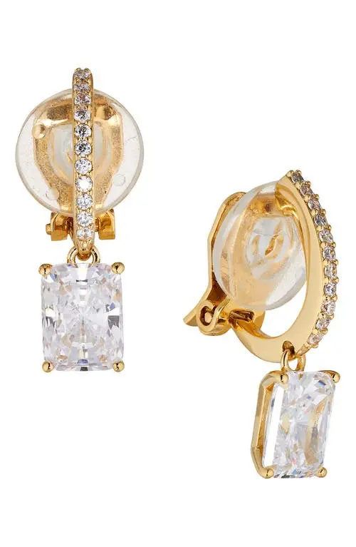 Nadri Modern Love Clip-on Earrings - Gold