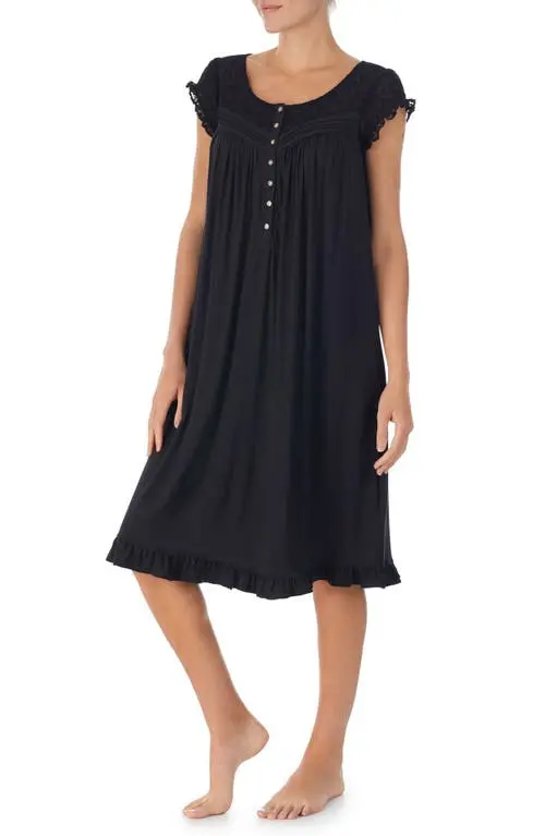 Eileen West Cap Sleeve Jersey Nightgown