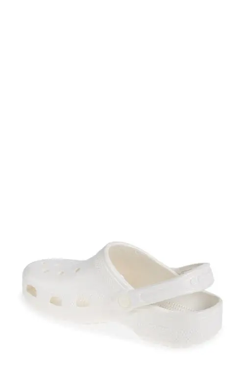 CROCS Classic Glitter Clog - White